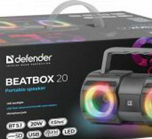 Портативная Колонка Defender Beatbox 20