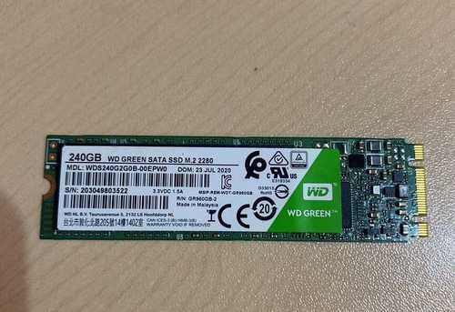 Ssd m2 SATA 240GB WD green