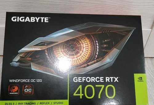 Gigabyte GeForce RTX 4070 windforce OC 12GB Новая