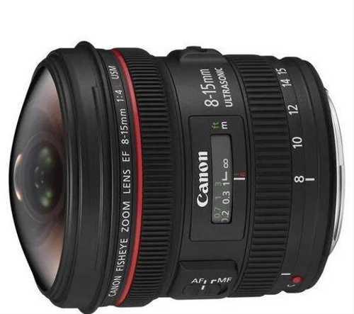 Объектив Canon EF 8-15mm f/4L Fisheye USM