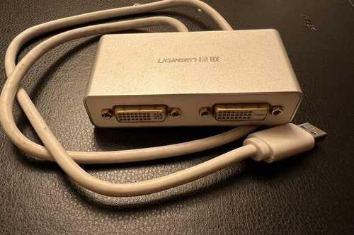 USB адаптер для подключения 2 мониторов через DVI
