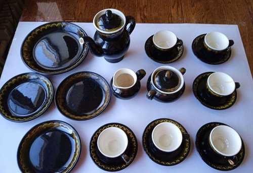 Сервиз чайный кофейный керамика глина СССР посуда