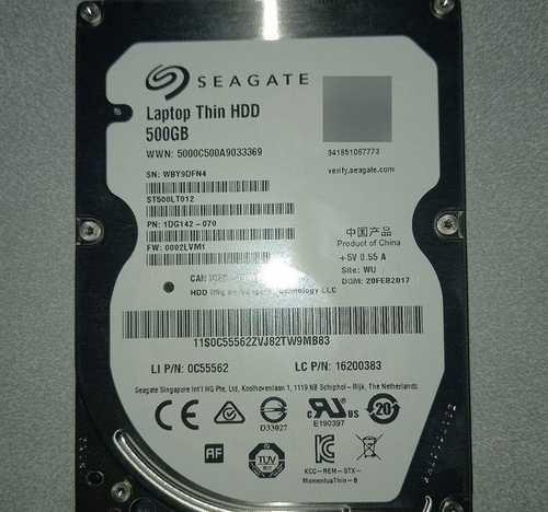 Жесткий диск для ноутбука 500 гб Seagate