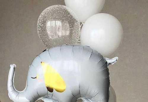 Фольгированный шар фигура "Слон"