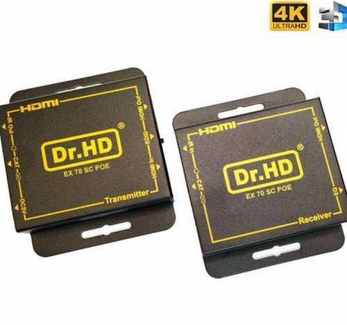 Hdmi удлинитель по витой паре Dr.HD EX 70 POE