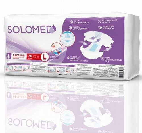 Подгузники для взрослых solomed Premium L