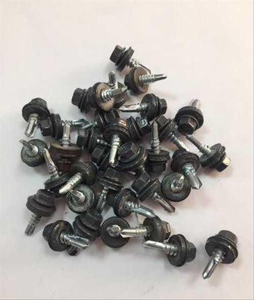 Кровельные саморезы 5.5х19 RAL 7024