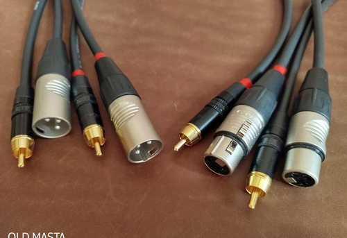 RCA - XLR кабель 2шт