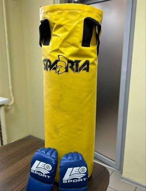 Мешок боксерский Sparta 28*80 с перчатками