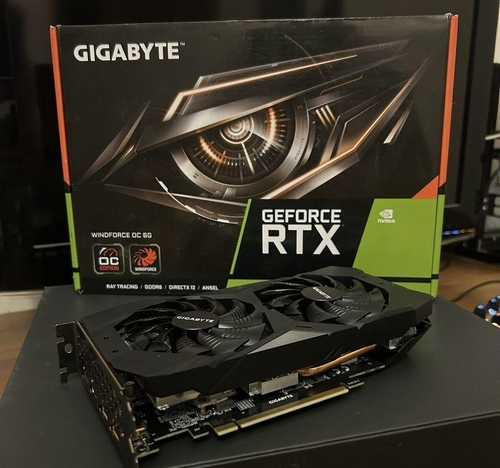 Видеокарта 6Gb gddr6 Gigabyte GeForce RTX2060 6GD