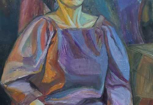 Картина маслом на холсте портрет женщины