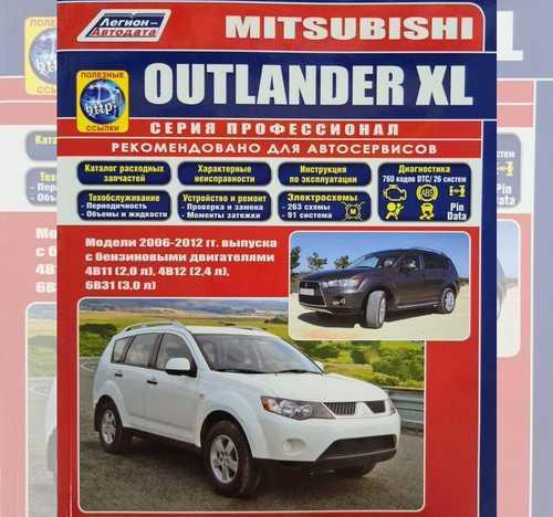 Книга Mitsubishi Outlander XL 2006-2012 рест.2009