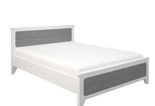 Кровать Соня 1,6 белый/серый