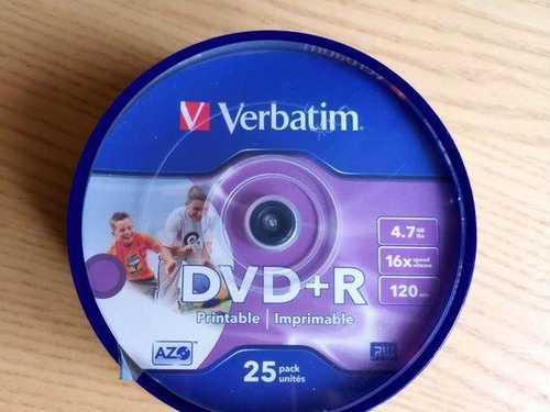 DVD+R Verbatim Printable/Imprintable 25 шт