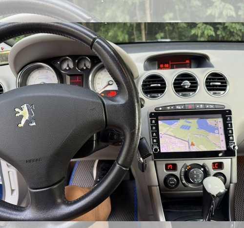 Магнитола android peugeot 308/408 с крутилкой 8cpu