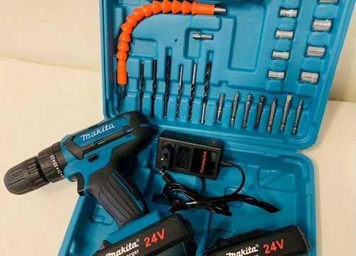 Шуруповерт Makita 24V с битами