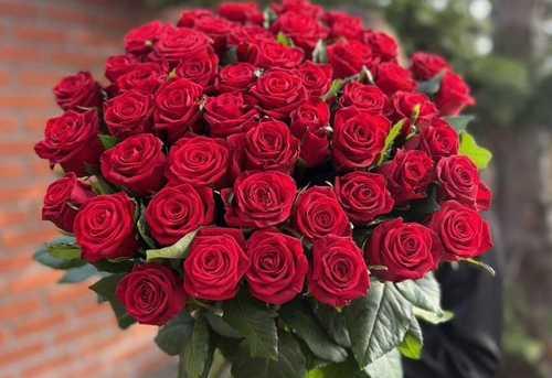 51 красная роза, цветы и букеты с доставкой
