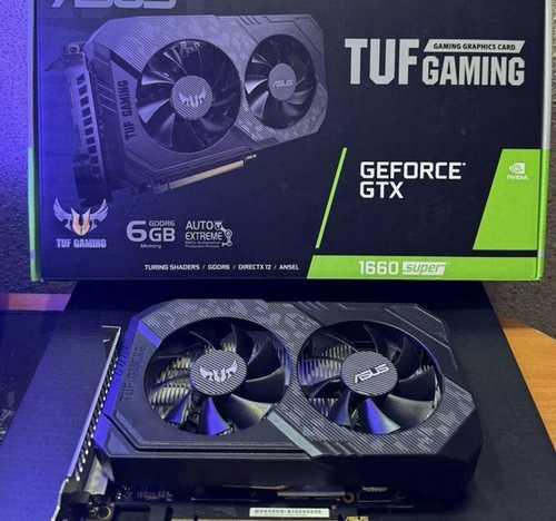 Видеокарта asus GeForce GTX 1660 Super 6GB TUF