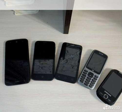 Телефоны Б/У Samsung, Alcatel, ZTE, МТС, Fly
