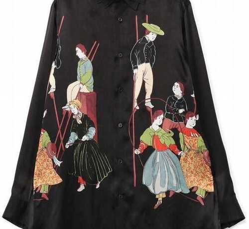Yohji Yamamoto рубашка удлинённая
