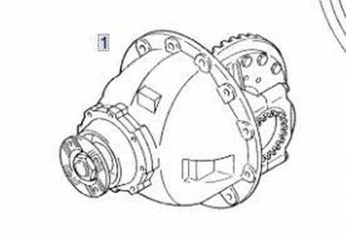 81350106255 Редуктор заднего моста HY-1350 3.083