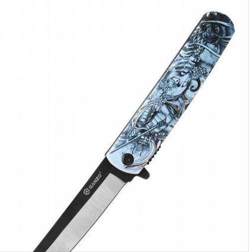 Нож складной туристический Ganzo G626 (серый самур