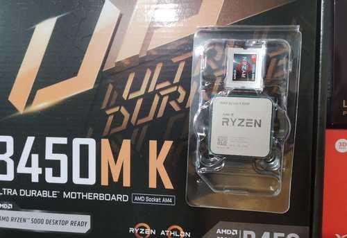 Ryzen 5 5500 комплект с платой b450m