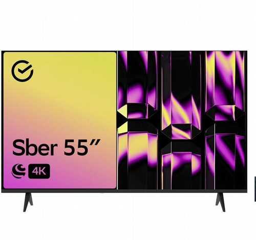 Телевизор Sber SDX-55U4126, черный