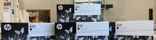 Чернила картриджи hp latex 831, черный black