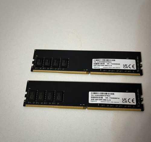 Оперативная память ddr4 2х8gb 2666 apacer