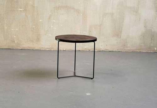 Круглый деревянный кофейный дизайнерский стол