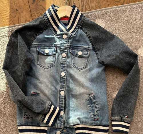 Джинсовая куртка бомбер Tommy Hilfiger, 134 см