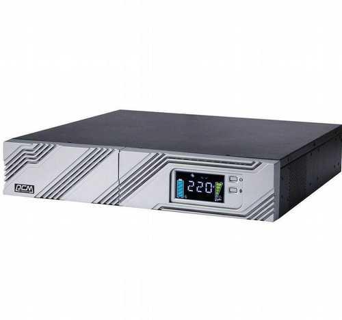 PowerCom SMART RT SRT-1000A LCD ибп Line-Interactive, 1000VA / 900W, Rack/Tower, IEC, Serial USB, Sm