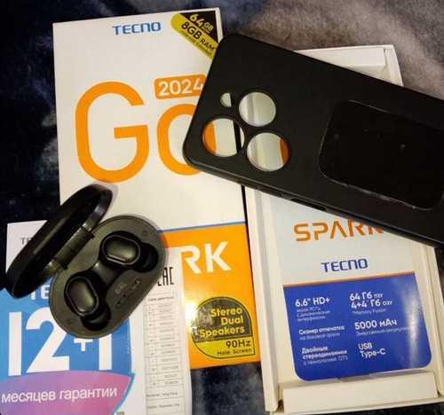 TECNO Spark Go 2024, 4/64 ГБ