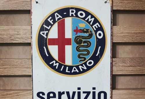 Декор на стену Alfa Romeo servizio