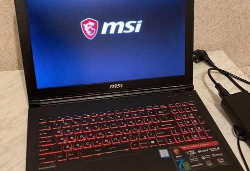 Ноутбук игровой MSI GP62M 7RDX(Leopard) - 1659RU