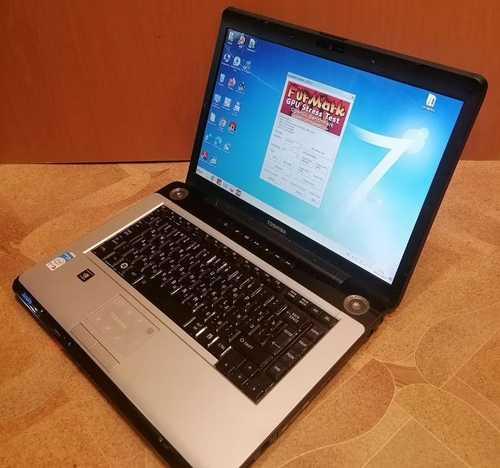 Toshiba 15.4"/2ядра/2-4Гб/160Гб/GeForce/30мин акб