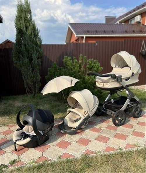 Коляска Stokke Trailz 3 в 1 с колёсами Terrain