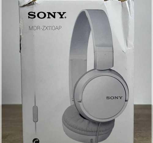 Наушники Sony MDR-ZX110APб, белый