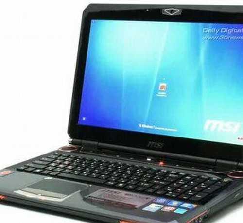 Игровой ноутбук MSI GX 660 I7/12 Gb/SSD 240/hdd750