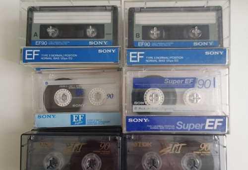 Аудиокассеты Sony EF90, Sony Super EF90, TDK T1 90