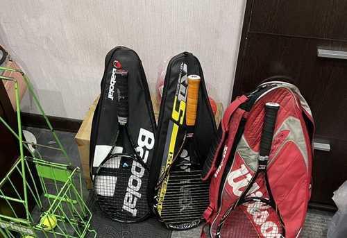 Теннисная ракетка wilson, сумки, корзина