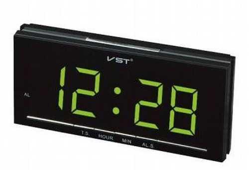 Часы VST778-2 220В зеленые цифры