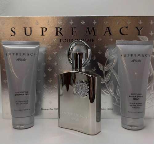 Набор для мужчин Afnan Perfumes Supremacy Silver