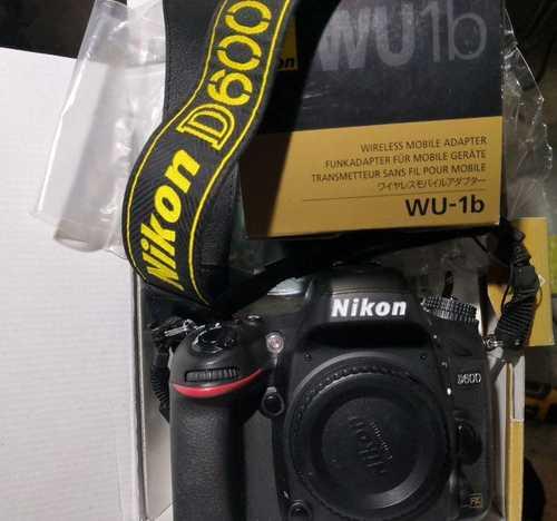 Фотоаппарат nikon d600 body, пробег 12000