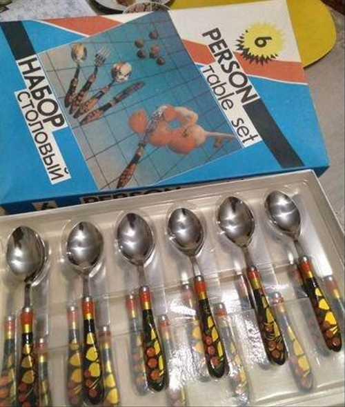 Набор столовых приборов СССР вилки ложки ножи