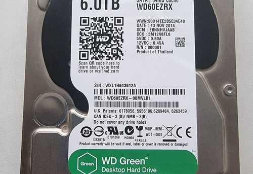 HDD WD Caviar Green 6 тб WDC WD60ezrx