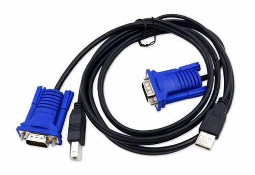 KVM кабель VGA+USB 1.5 m