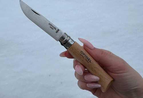 Нож opinel №9, нержавеющая сталь, рукоять из дерев
