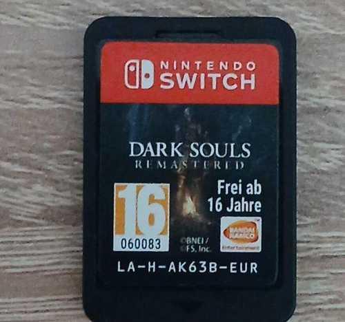 Dark souls remastered switch (без коробки)